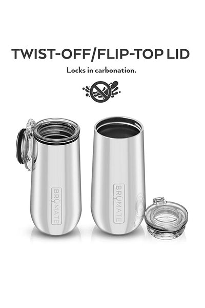 CHAMPAGNE FLUTE by BruMate | Rainbow Titanium – Gorgeous Rebellion