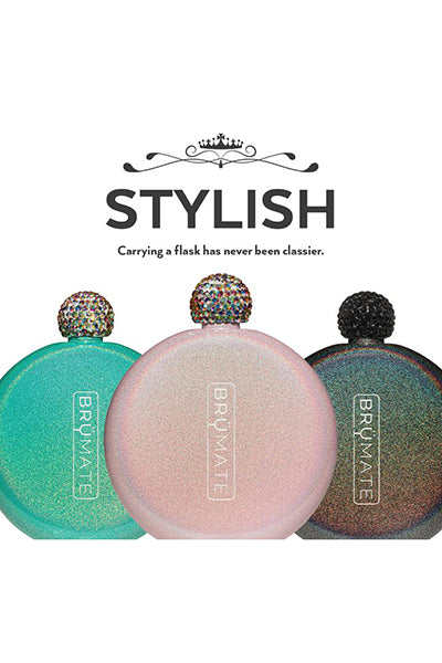 GLITTER FLASK by BruMate | Rose Gold – Gorgeous Rebellion